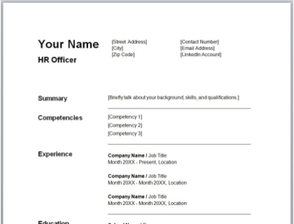 HR Officer Resume [Guide + Free Template]