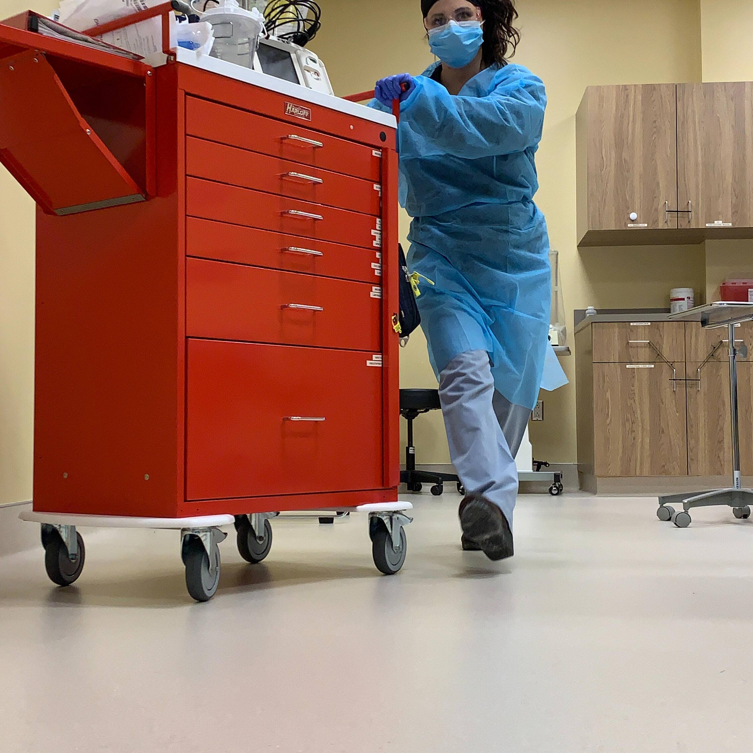 Trauma Nurse In Action