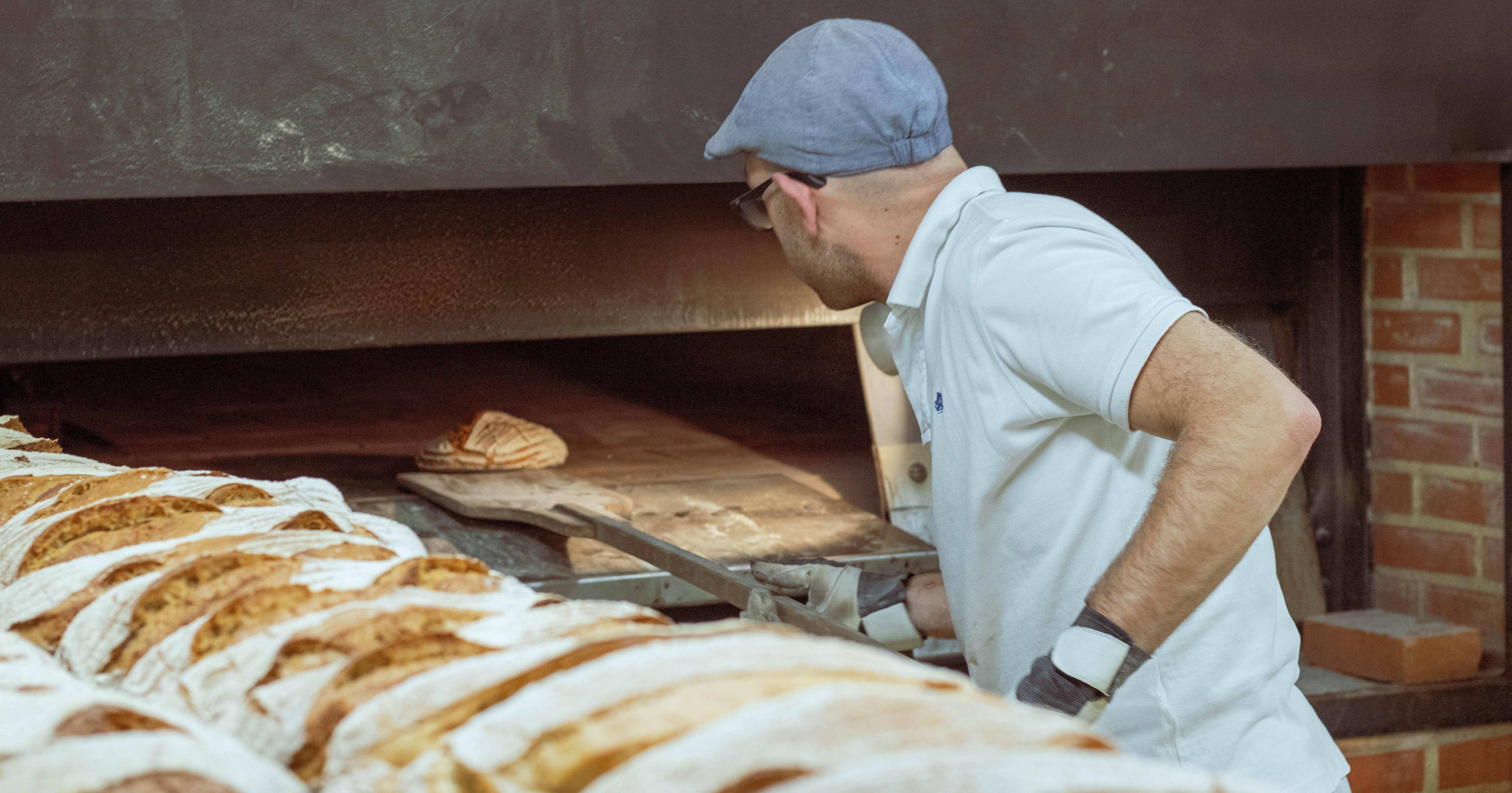 Baker Baking Bread