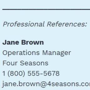 How to List References on a Resume