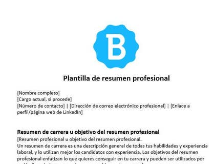 Cómo redactar un resumen profesional