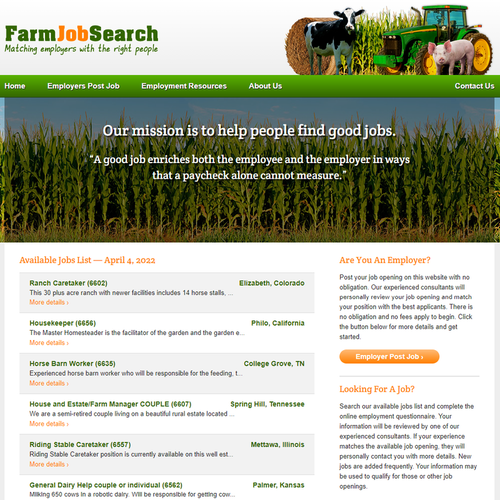 Farm Job Search