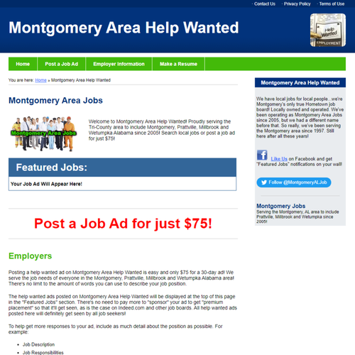 Montgomery Area Help Wanted