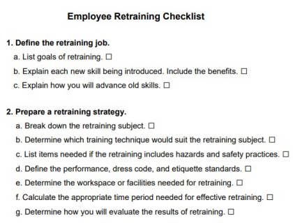 Retrain Employees