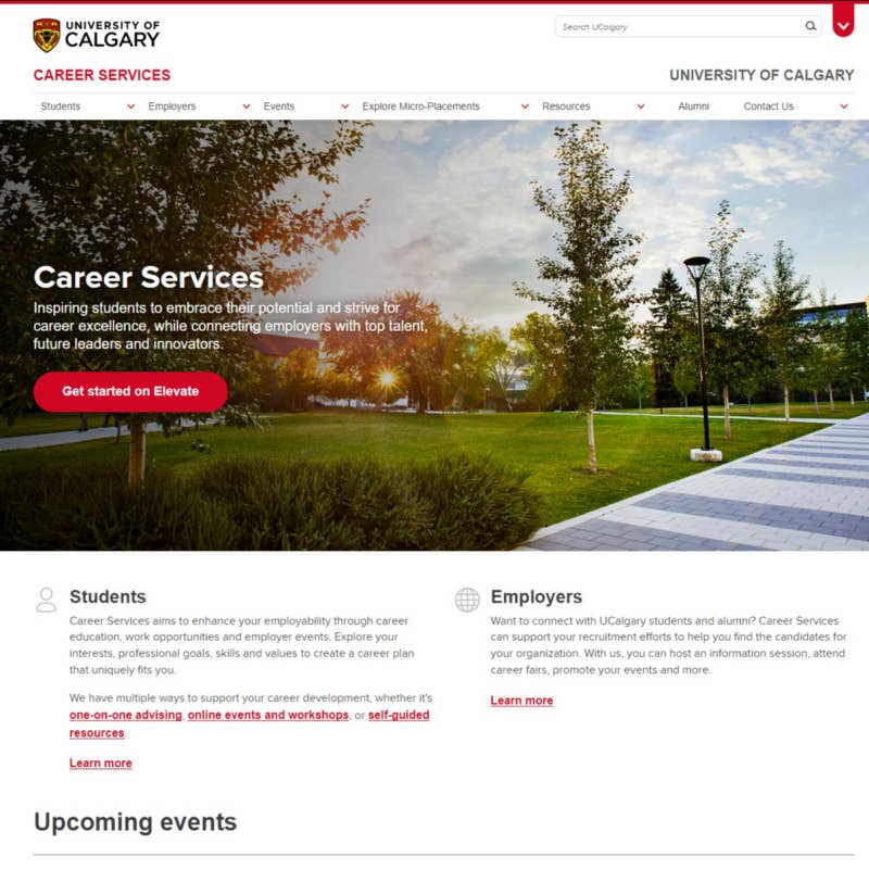 University of Calgary Career Services