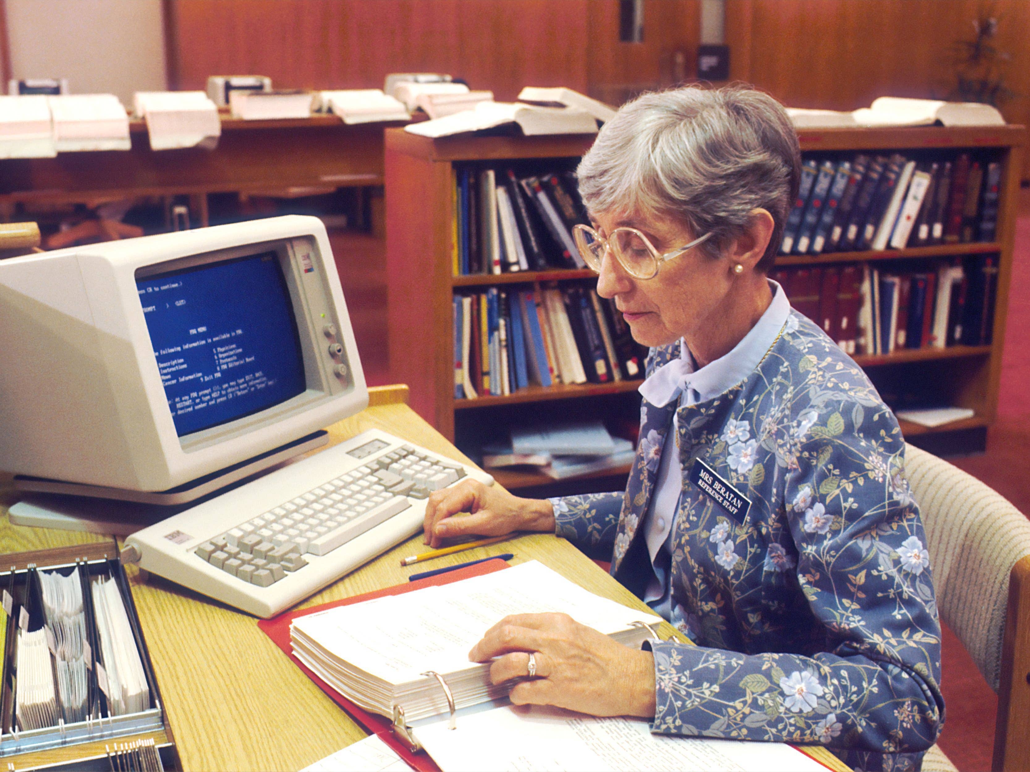Librarians At Desk